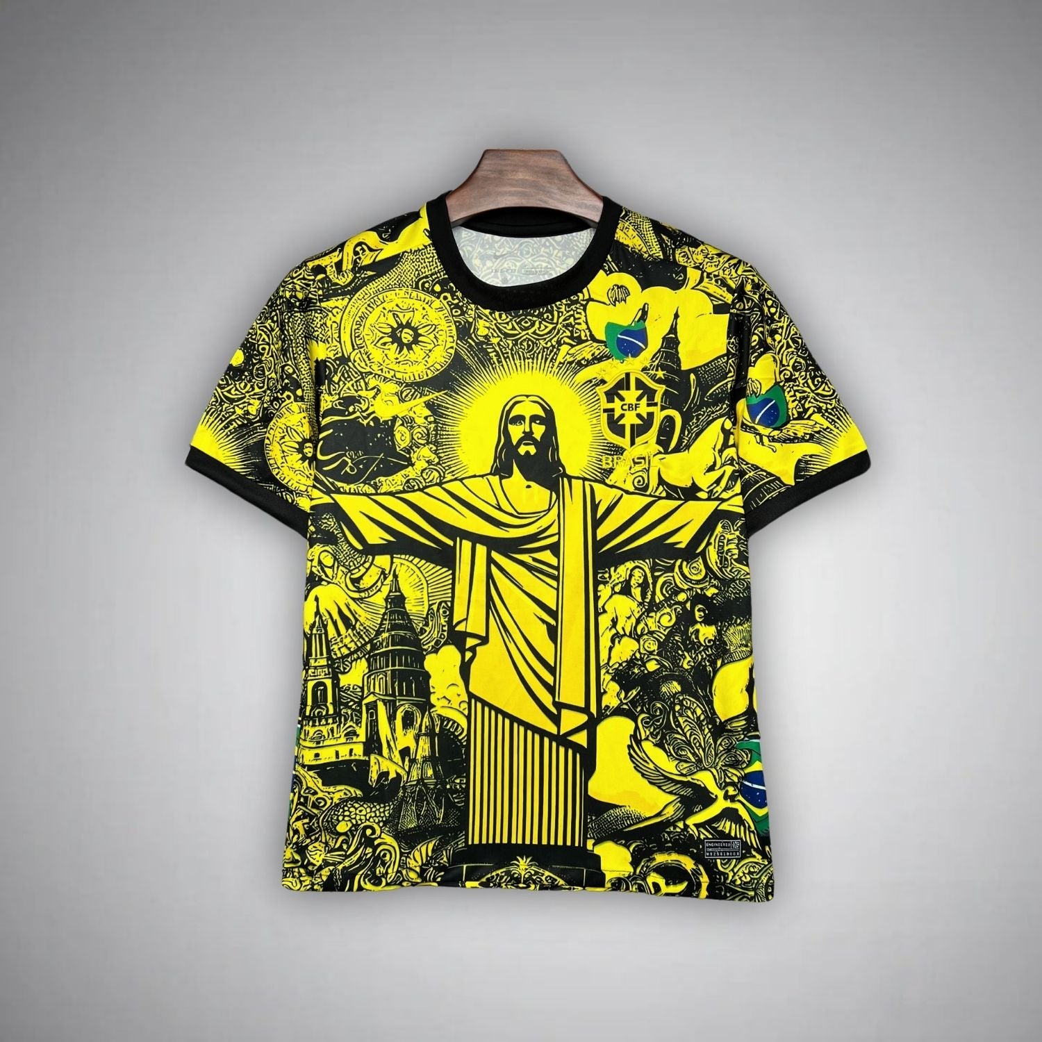 24/25 Brazil "Jesus" Premium Yellow Kit - 2025 Premium Quality ...