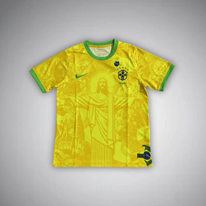 Brazil "Christ the Redeemer" Premium Kit - 2025 Premium Quality – FootballPrestige™ - Premium ...